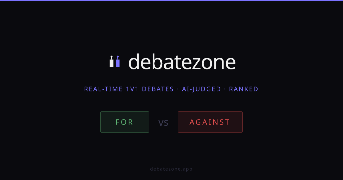 debatezone — Real-time 1v1 debate platform